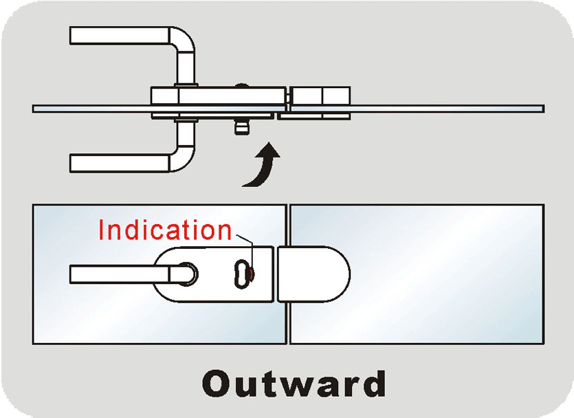 Showerroom Lever Lock - Indicator | Door Closer & Hardware | D&D